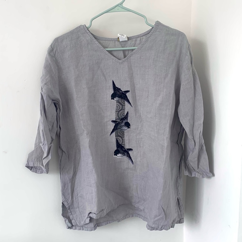 Beautiful Bird Blouse - Gem